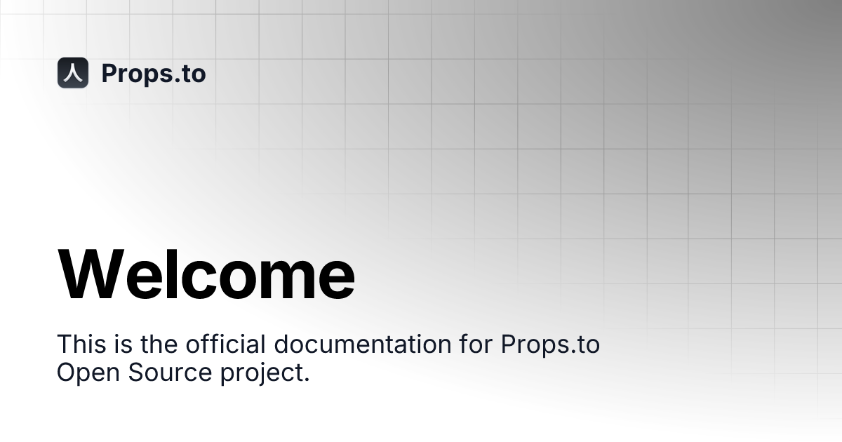Welcome | Props.to